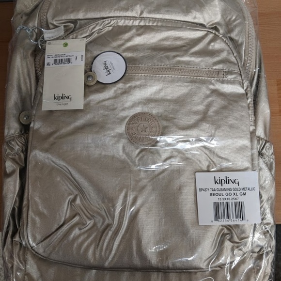 Kipling | Bags | Kipling Extra Large Metallic Laptop Backpack | Poshmark